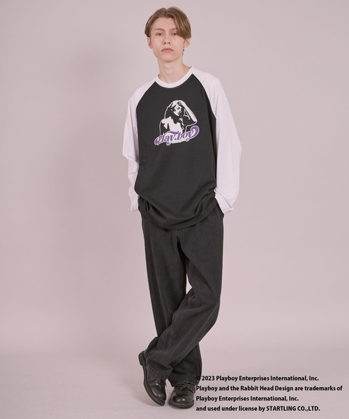 SEQUENZ（シークエンズ）の「【SEQUENZ】PLAYBOY RAGLAN L/S TEE（Tシャツ/カットソー）」 - WEAR