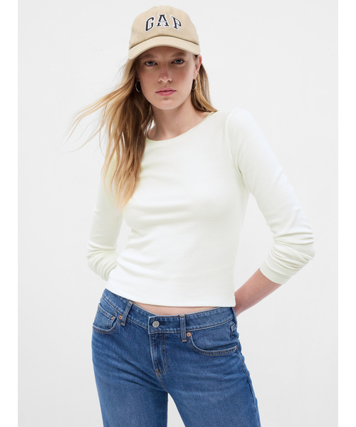 GAP（ギャップ）の「モダン クロップドTシャツ（Tシャツ/カットソー）」 - WEAR