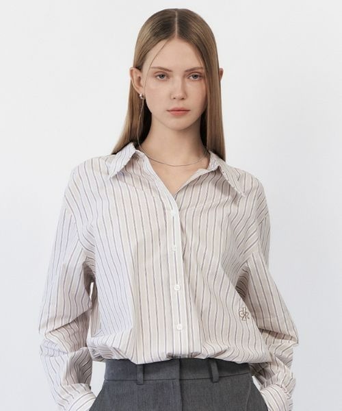 CITYBREEZE（シティブリーズ）の「COTTON STRIPE BASIC SHIRT（シャツ/ブラウス）」 - WEAR
