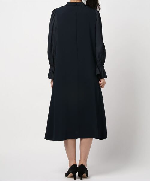 WHYTO.（ホワイト）の「「WHYTO. / ホワイト」サテンスリーブAラインワンピース（ワンピース）」 - WEAR