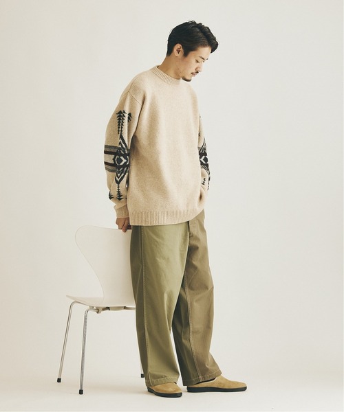 PENDLETON（ペンドルトン）の「【PENDLETON×JS / ペンドルトン】別注 LAMBS WOOL ジャガード クルーネック ニット [ユニセックス対応]（ニット/セーター ...