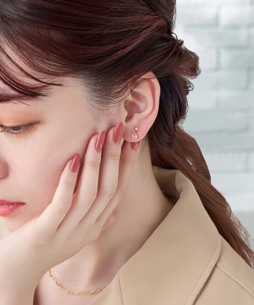 Phoebe（フィービィー）の「【K10】シャルマンドロップピアス/BOXつき（ピアス（両耳用））」 - WEAR