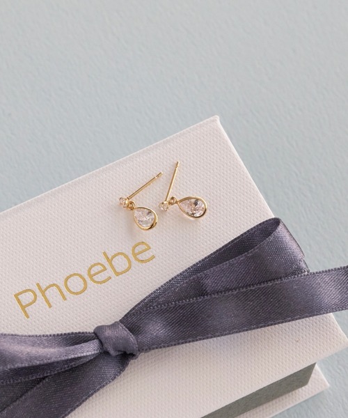 Phoebe（フィービィー）の「【K10】シャルマンドロップピアス/BOXつき（ピアス（両耳用））」 - WEAR