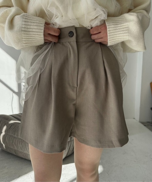 【セール】double tuck short pants / ダブルタックショートパンツ（その他パンツ）｜I_am（アイアム）のファッション通販 - ZOZOTOWN