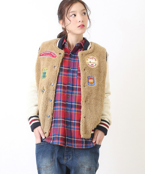 CUBE SUGAR（キューブシュガー）の「ボアワッペン付スタジャン（スタジャン）」 - WEAR