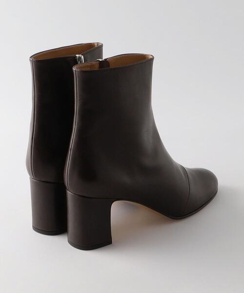 Steven Alan（スティーブンアラン）の「＜Steven Alan＞LEATHER SHORT BOOTS DARK BROWN ...