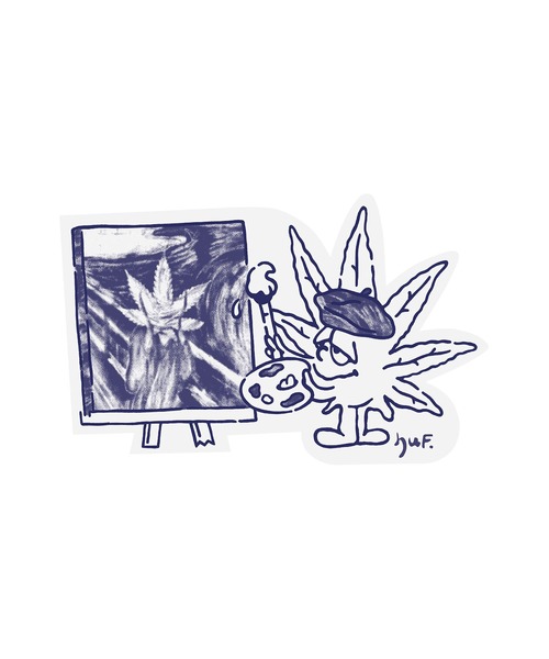 HUF（ハフ）の「GREEN BUDDY STUDIO STICKER/ HUF ステッカー（ステッカー/テープ）」 - WEAR