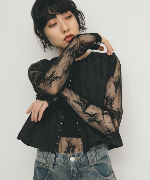 KBF（ケイビーエフ）の「シアーレースTEE（Tシャツ/カットソー）」 - WEAR