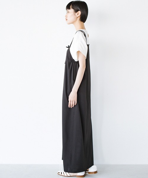 haco!（ハコ）の「前後で着られて着まわし力パワーアップ！華奢見えシルエットのキャミワンピース（ワンピース）」 - WEAR