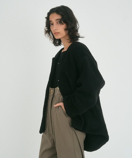OUTERSUNSET（アウターサンセット）の「round hem boa jacket（ブルゾン）」 - WEAR