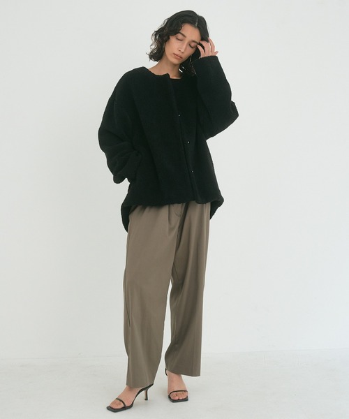 OUTERSUNSET（アウターサンセット）の「round hem boa jacket（ブルゾン）」 - WEAR