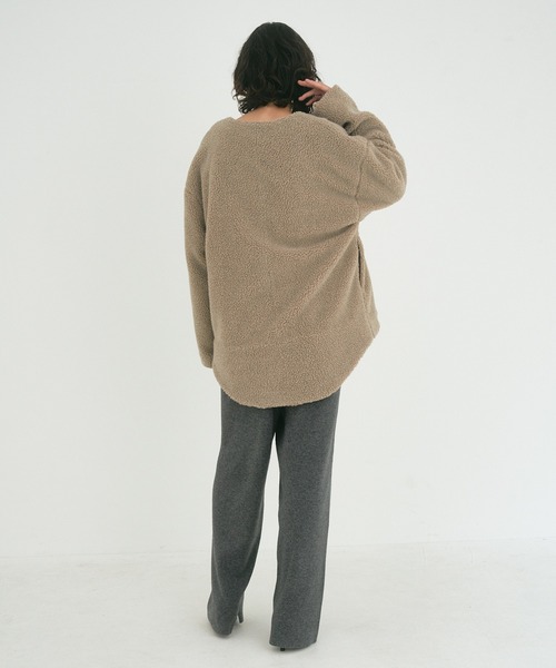 OUTERSUNSET（アウターサンセット）の「round hem boa jacket（ブルゾン）」 - WEAR