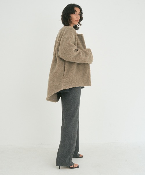 OUTERSUNSET（アウターサンセット）の「round hem boa jacket（ブルゾン）」 - WEAR
