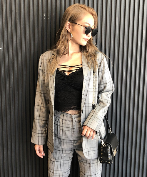 ENVYM（アンビー）の「チェックテーラードJK（テーラードジャケット）」 - WEAR