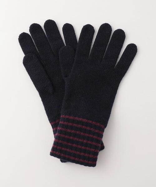 Steven Alan（スティーブンアラン）の「＜Johnstons of Elgin＞CASHMERE STRIPE CUFF GLOVES ...