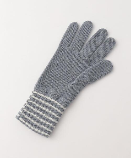 Steven Alan（スティーブンアラン）の「＜Johnstons of Elgin＞CASHMERE STRIPE CUFF GLOVES ...
