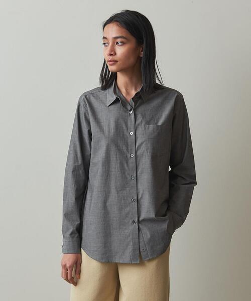 Steven Alan（スティーブンアラン）の「＜Steven Alan＞COTTON SILK REVERSE SEAM SHIRT/シャツ ...