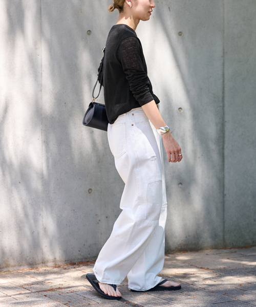 FRAMeWORK（フレームワーク）の「JOHNBULL/ジョンブル 10ozホワイトデニムHW（デニムパンツ）」 - WEAR