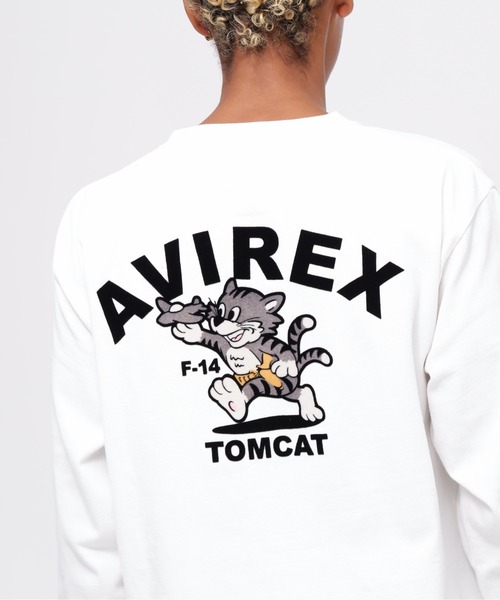 AVIREX（アヴィレックス）の「《WEB&DEPOT限定》TOMCAT LONGSLEEVE T-SHIRT / トムキャット 長袖Tシャツ / AVIREX / アヴィレックス（Tシャツ ...