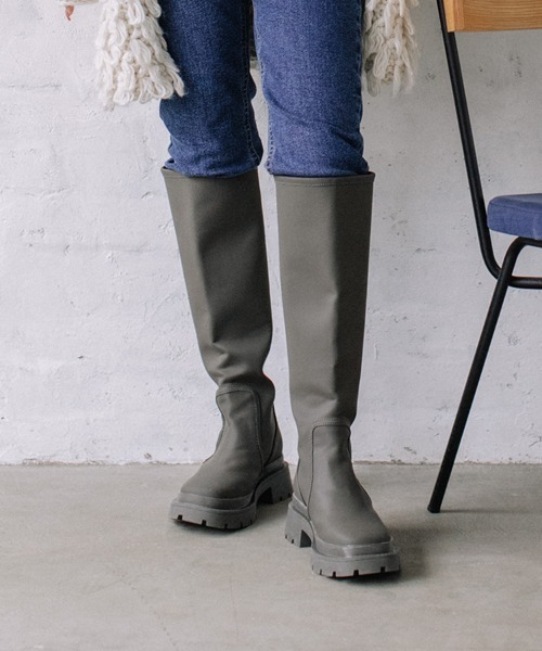 Flugge（フラッジー）の「volume sole long boots/ボリュームソールロングブーツ（ブーツ）」 - WEAR