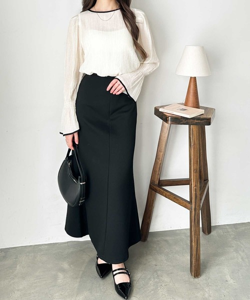 GeeRA（ジーラ）の「配色パイピング表面感ブラウス（シャツ/ブラウス）」 - WEAR