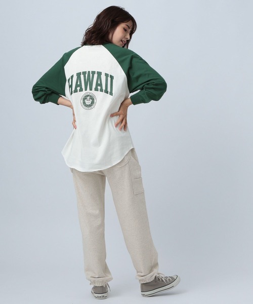 BAYFLOW（ベイフロー）の「【UNIVERSITY OF HAWAII】ラグランTシャツ（Tシャツ/カットソー）」 - WEAR
