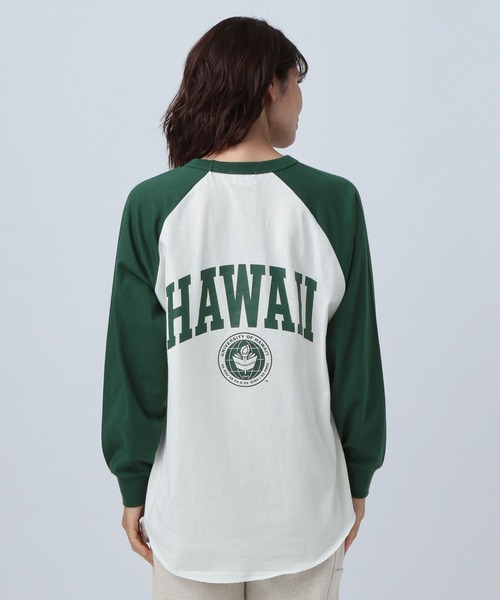 BAYFLOW（ベイフロー）の「【UNIVERSITY OF HAWAII】ラグランTシャツ（Tシャツ/カットソー）」 - WEAR