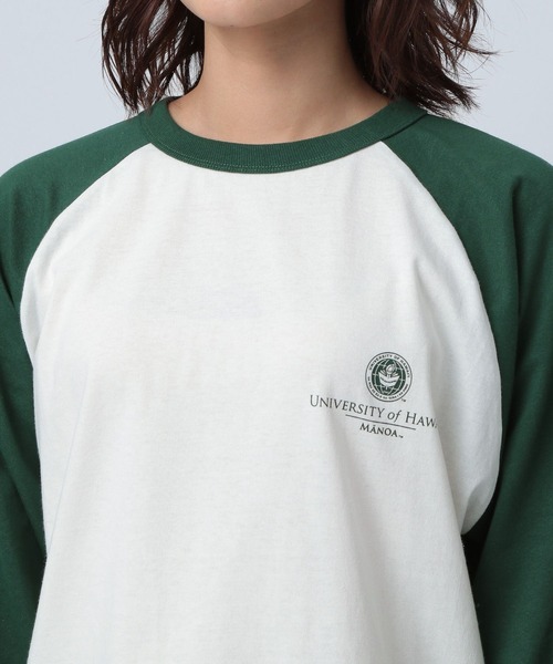 BAYFLOW（ベイフロー）の「【UNIVERSITY OF HAWAII】ラグランTシャツ（Tシャツ/カットソー）」 - WEAR