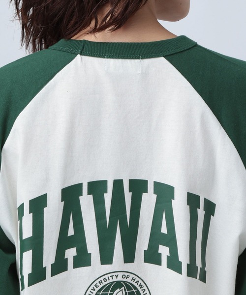 BAYFLOW（ベイフロー）の「【UNIVERSITY OF HAWAII】ラグランTシャツ（Tシャツ/カットソー）」 - WEAR