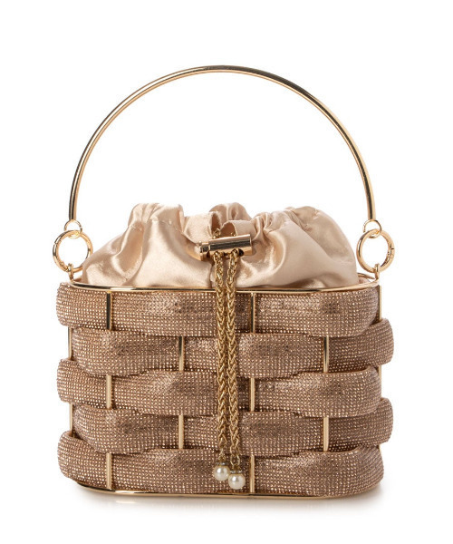 cache cache（カシュ カシュ）の「カシュカシュ cachecache / メタリックメッシュオーバルバッグ（ショルダーバッグ）」 - WEAR