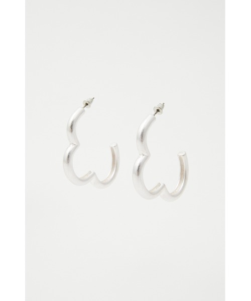 SLY（スライ）の「CURVE HOOP P/EARRINGS カーブ フープピアス（ピアス（両耳用））」 - WEAR