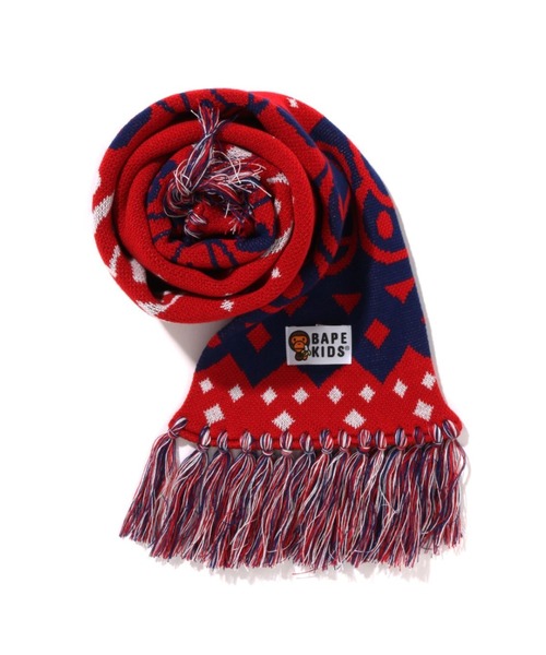 A BATHING APE（アベイシングエイプ）の「BABY MILO NORDIC KNIT SCARF K（マフラー）」 - WEAR
