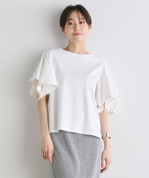 INED CLARO（イネドクラロ）の「【接触冷感】ハンカチスリーブカットソー（Tシャツ/カットソー）」 - WEAR