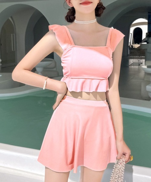 REMUR（レミュール）の「[2点セット] タンキニフリルセパレート水着（水着）」 - WEAR