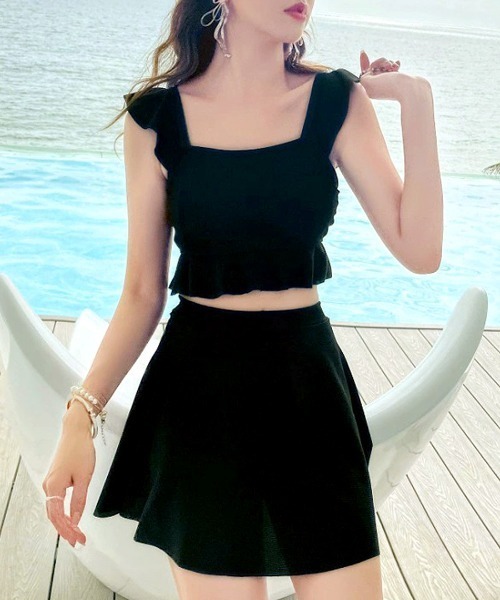 REMUR（レミュール）の「[2点セット] タンキニフリルセパレート水着（水着）」 - WEAR