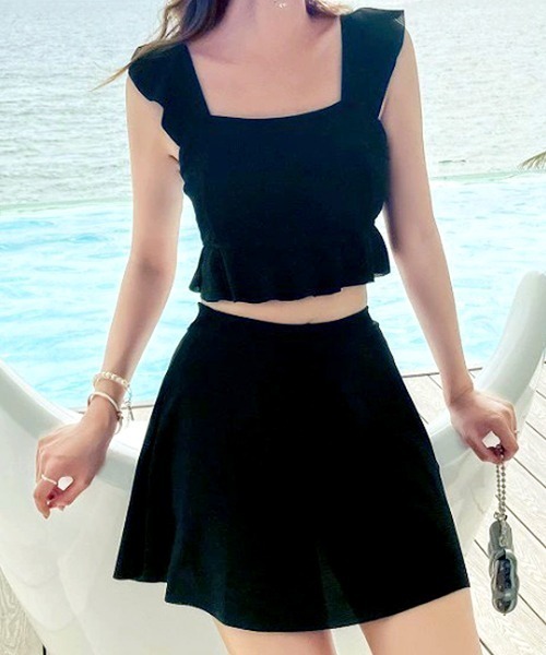 REMUR（レミュール）の「[2点セット] タンキニフリルセパレート水着（水着）」 - WEAR