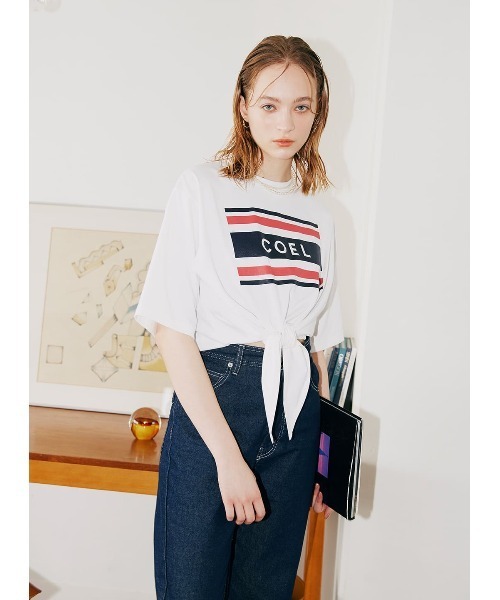 COEL（コエル）の「前結びプリントTシャツ（Tシャツ/カットソー）」 - WEAR