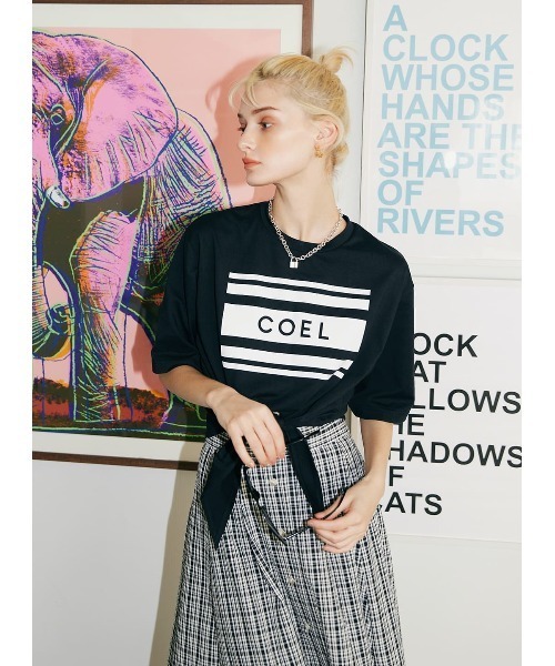 COEL（コエル）の「前結びプリントTシャツ（Tシャツ/カットソー）」 - WEAR