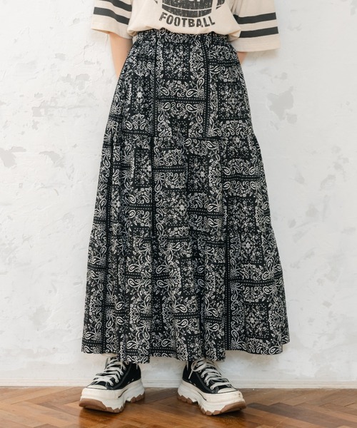 eLur（エラー）の「【eLur】ペイズリーティアードスカート（スカート）」 - WEAR