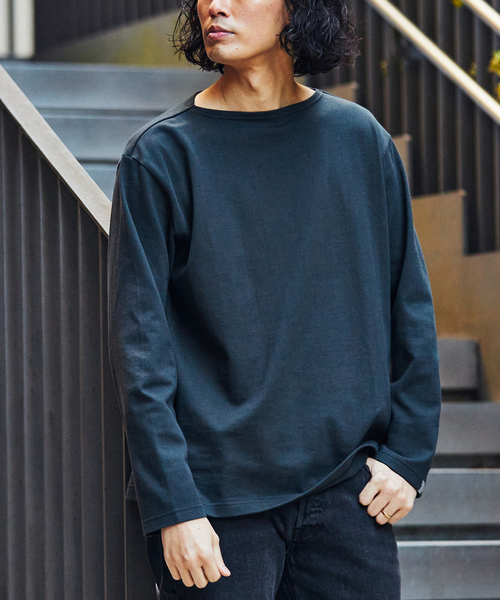 LOOPWHEELER（ループウィラー）の「【LOOPWHEELER for LOWERCASE】別注 リラックス バスクシャツ（Tシャツ/カットソー）」 - WEAR