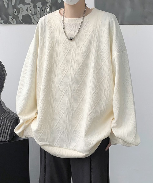 FVLMEN（フルメン）の「【FVLMEN】cable emboss longsleeve tops/ケーブル エンボス ロングスリーブ ...