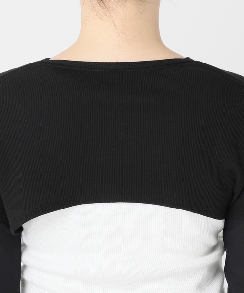 overneath（オーバーニース）の「OVERNEATH 別注 rib sleeves：カットソー（Tシャツ/カットソー）」 - WEAR