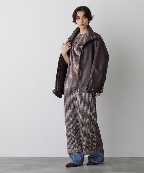 STEVELOUR」シャイニーレースニットワンピース（ワンピース）｜NANO