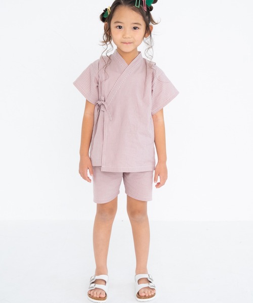 stample（スタンプル）の「チェック＆ストライプ キッズ 甚平（浴衣）」 - WEAR