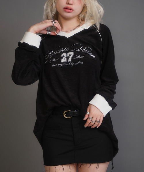 ACLENT（アクレント）の「パイルロゴロンT（Tシャツ/カットソー）」 - WEAR