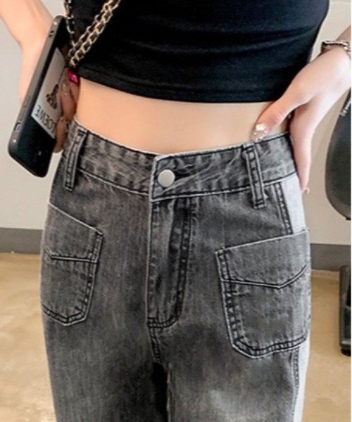 shameless（シェイムレス）の「ツートンカラーストレートデニム（デニムパンツ）」 - WEAR