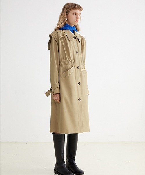 Fano Studios（ファノ ストゥディオズ）の「【Fano Studios】Point gather collar trench ...