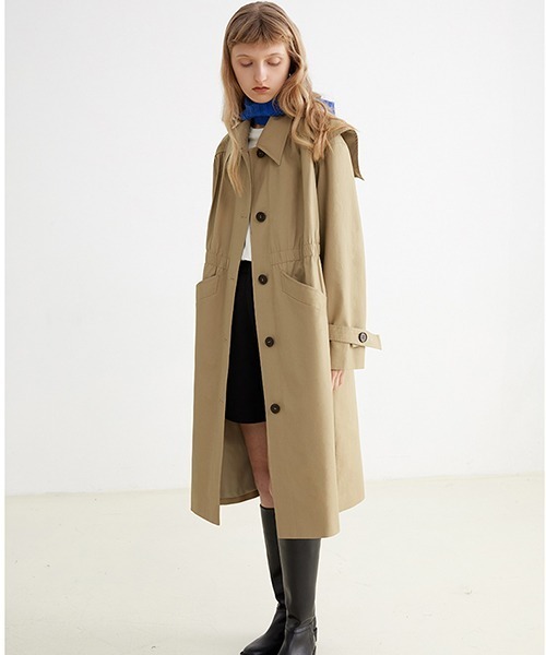 Fano Studios（ファノ ストゥディオズ）の「【Fano Studios】Point gather collar trench ...
