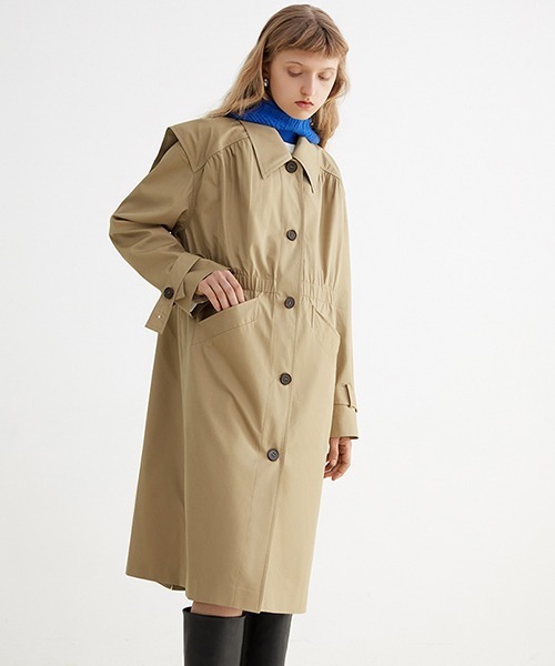 Fano Studios（ファノ ストゥディオズ）の「【Fano Studios】Point gather collar trench ...