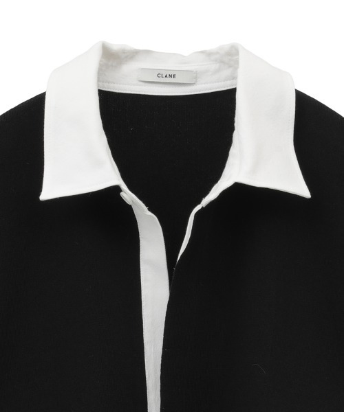 CLANE（クラネ）の「CLANE/クラネ/DEEP NECK WIDE RUGBY SHIRT（シャツ/ブラウス）」 - WEAR